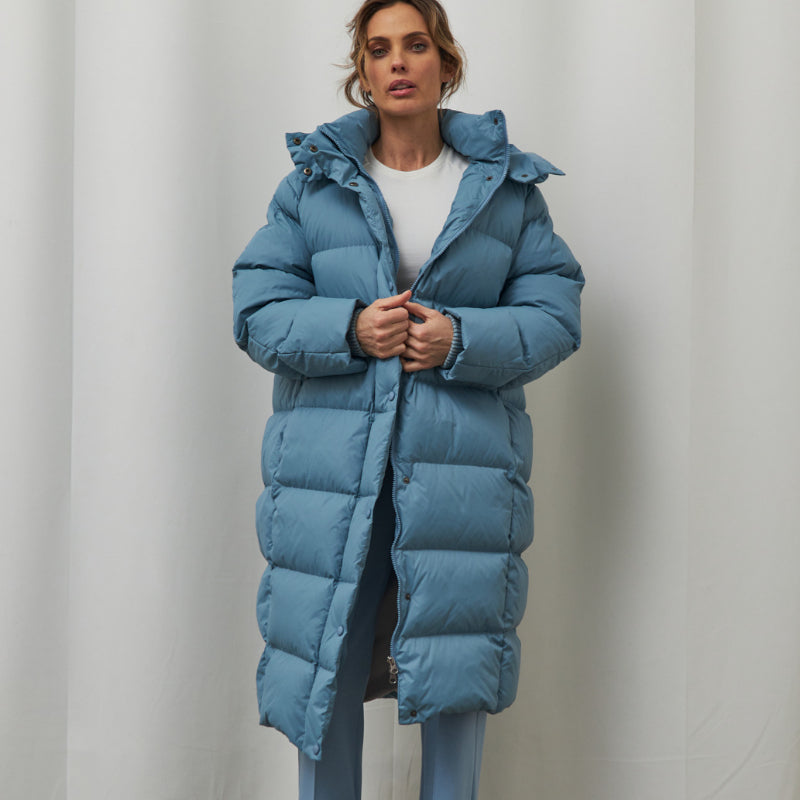 Winter Thick and Elongated White Duck Down Coats – Our-Boutiques