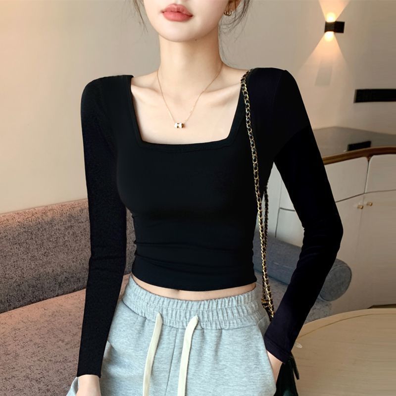 New Pullovers Women Bottom Shirts Sweater Fashion Long-sleeved Tops ...